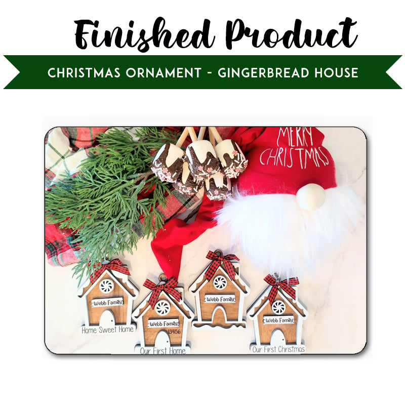Christmas Ornament - Gingerbread House – The Enchanted Canvas