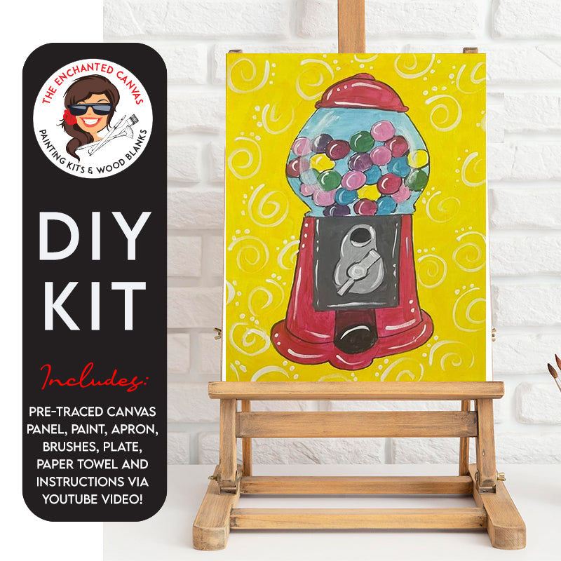 Gumball Machine DIY Painting Kit – The Enchanted Canvas