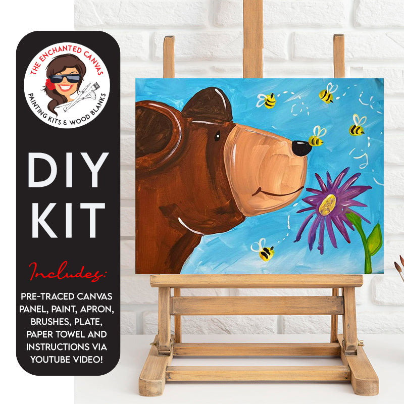 Honey Bear DIY Painting Kit – The Enchanted Canvas