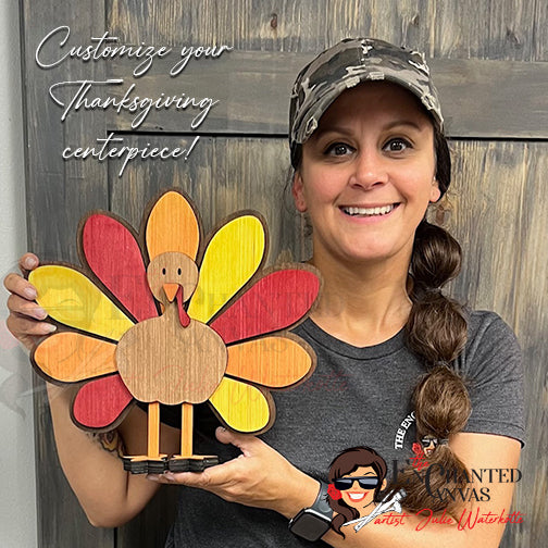 STAND UP TURKEY PERSONALIZED WITH NAMES – The Enchanted Canvas