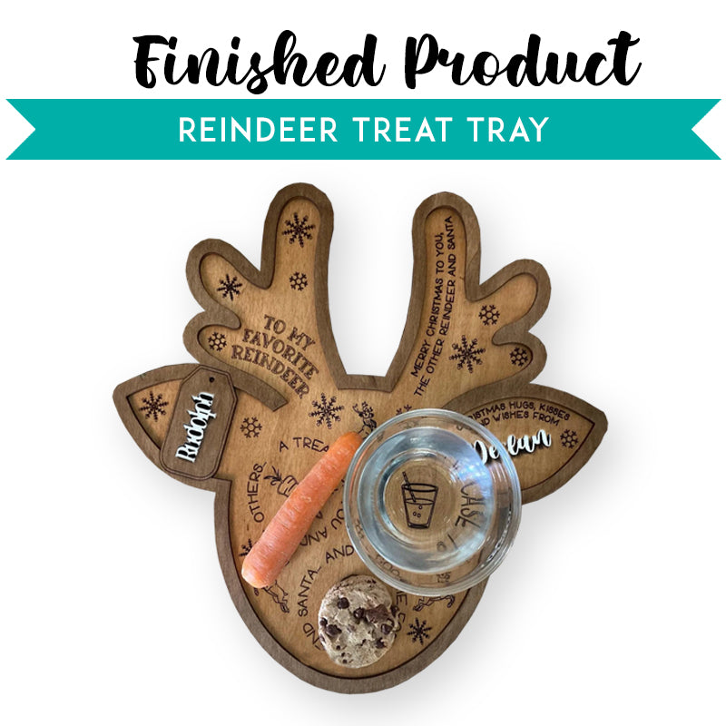 Santa Reindeer Treat Tray for kids – The Enchanted Canvas