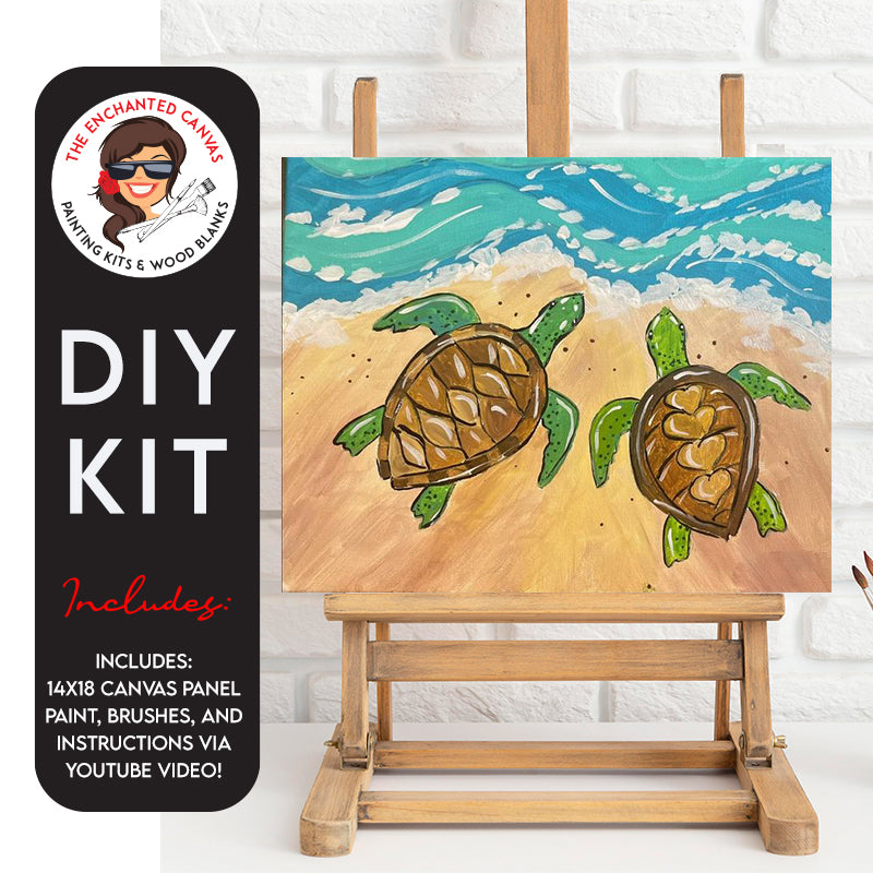 Sea Turtles DIY Painting Kit – The Enchanted Canvas